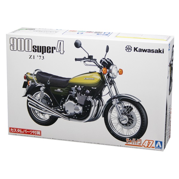 Aoshima 06266 1/12 Kawasaki Z1 900 Super4 73 W/Custom Parts – Redipak